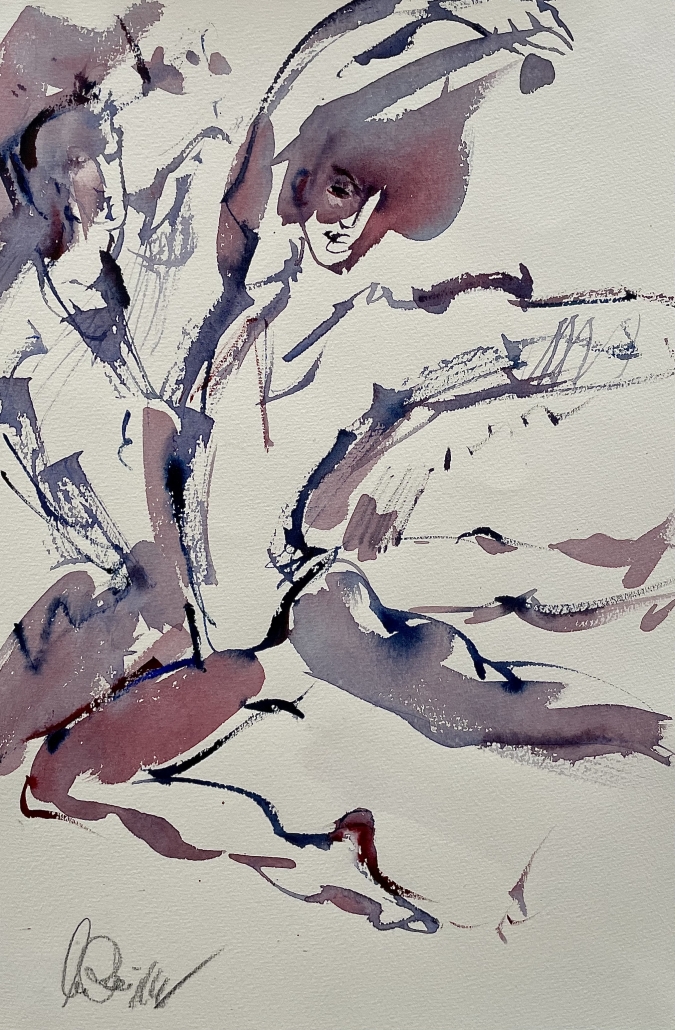 Erika Rauschning | Tänzer in rosa - Kunsthandlung / Galerie Bilder ...