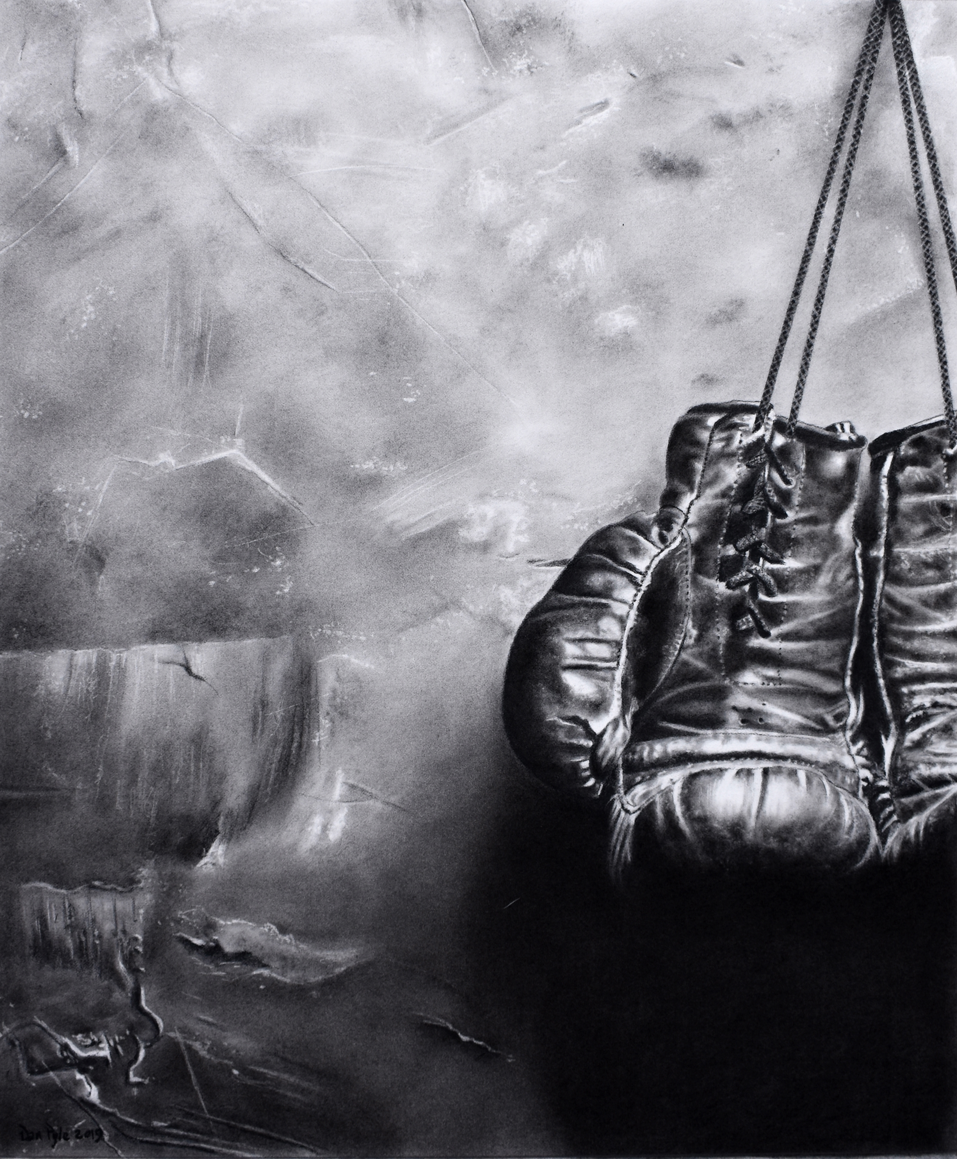 Dan Pyle | Champion | Kohlezeichnung ( Charcoal drawing )