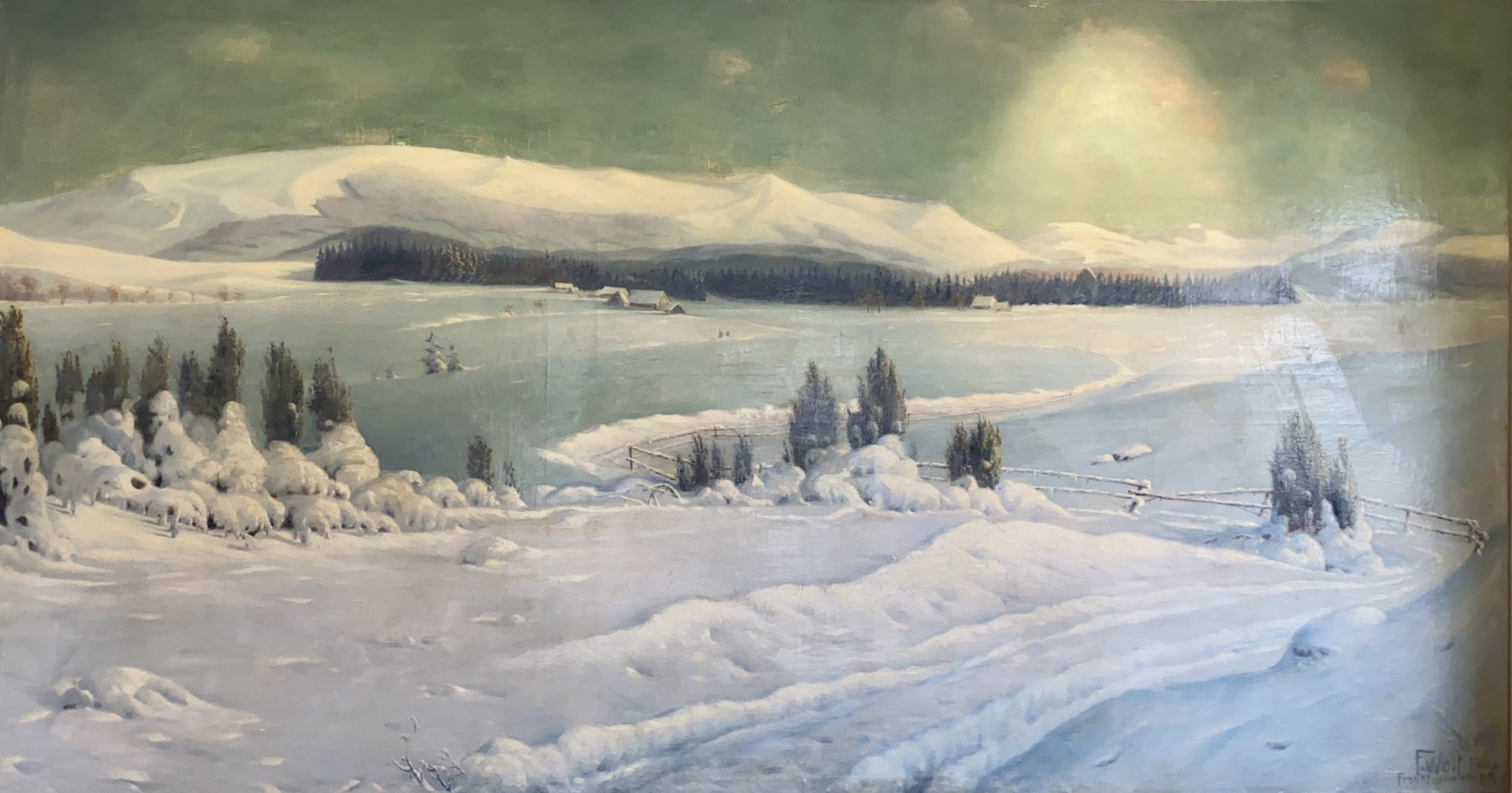 Fritz Wolf | Blick zur Wasserkuppe - Kunsthandlung / Galerie Bilder ...