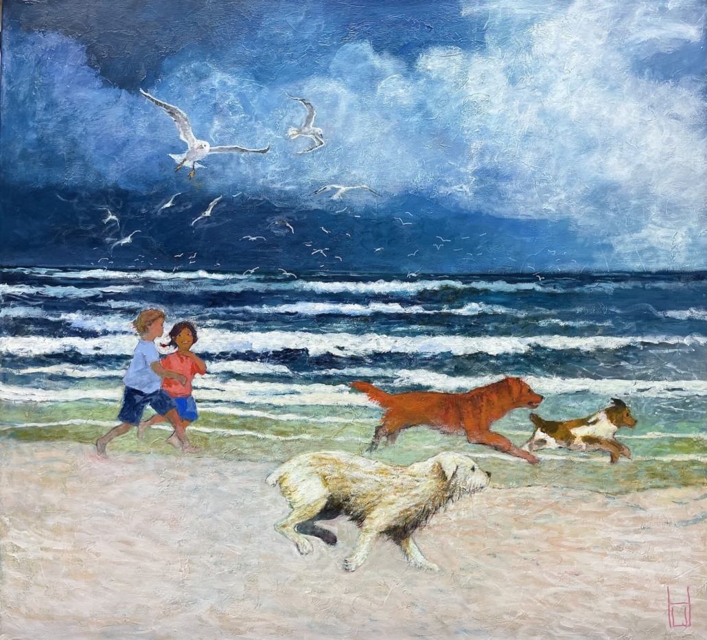 Uwe Herbst | Kinder am Strand - Kunsthandlung / Galerie Bilder Fuchs in ...